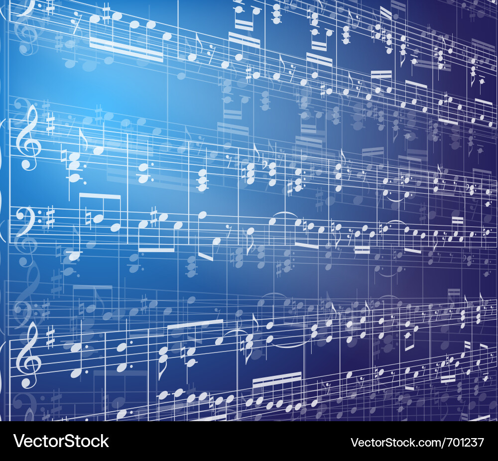 Music background with notes Royalty Free Vector Image