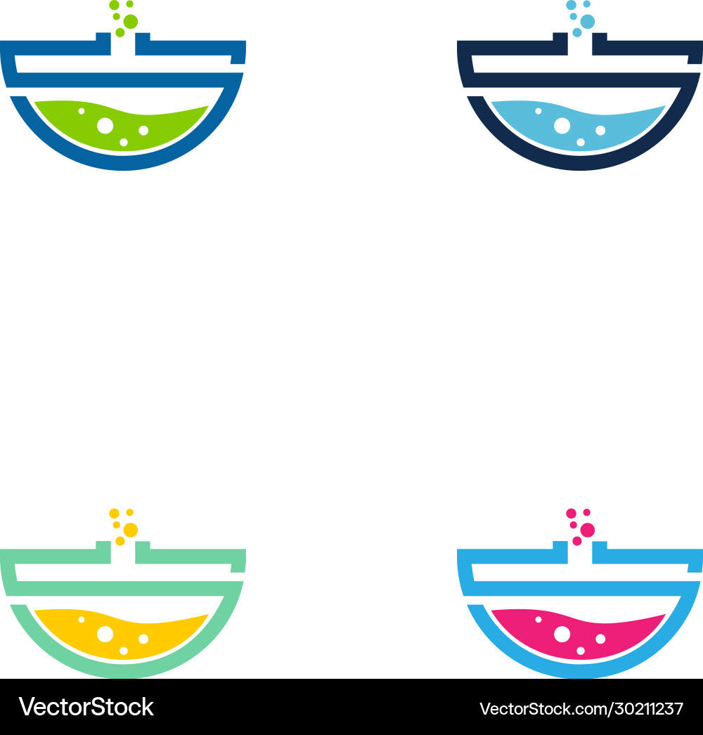 Science lab logo icon design Royalty Free Vector Image