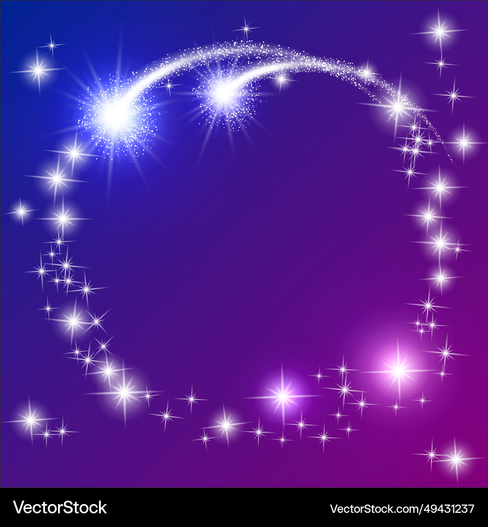 Sparkling Blue Starburst Background Royalty Free Vector