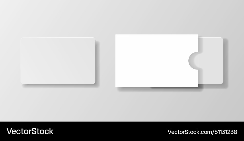 3d realistic blank credit card gift Royalty Free Vector