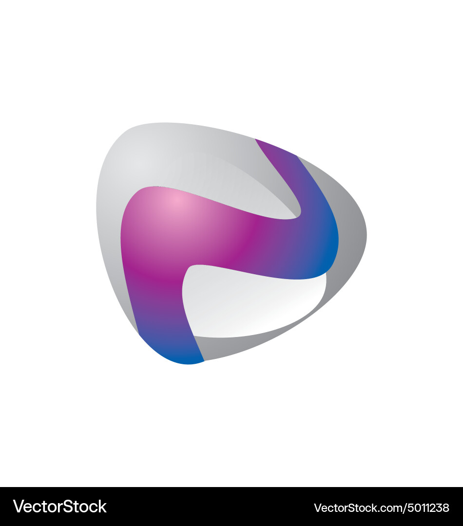 Abstract technology icon Royalty Free Vector Image