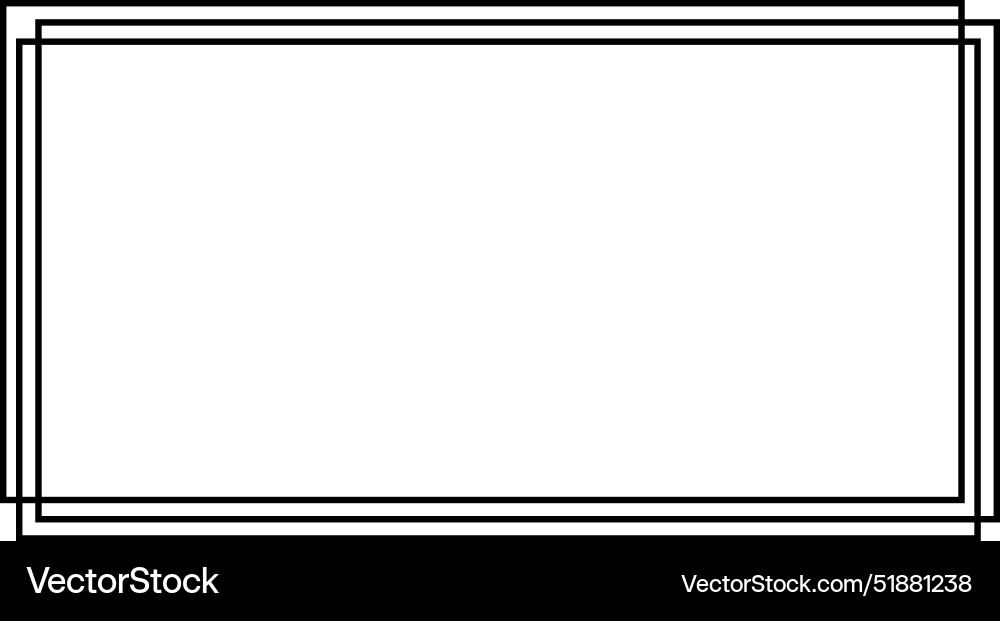 Black and White Frame Border Royalty Free Vector Image
