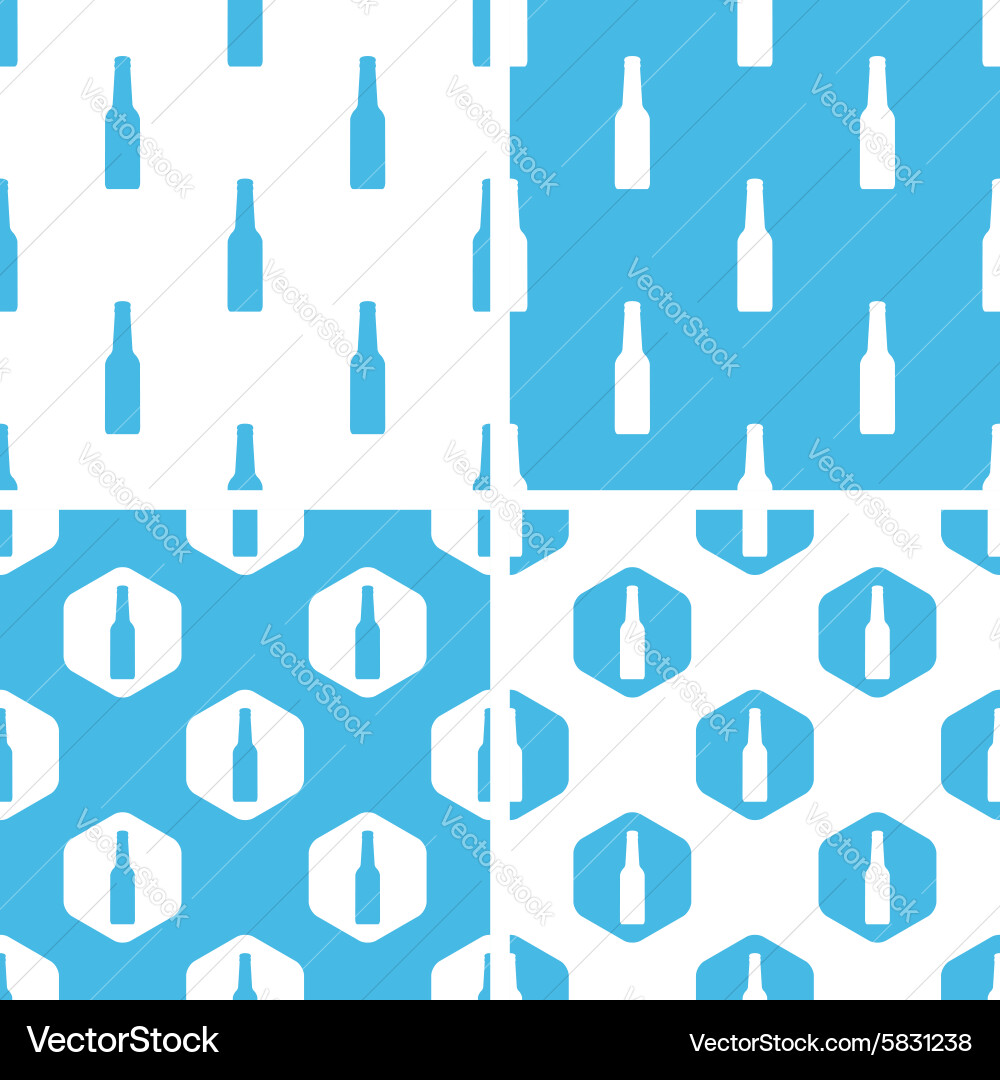 Bottle patterns set Royalty Free Vector Image - VectorStock