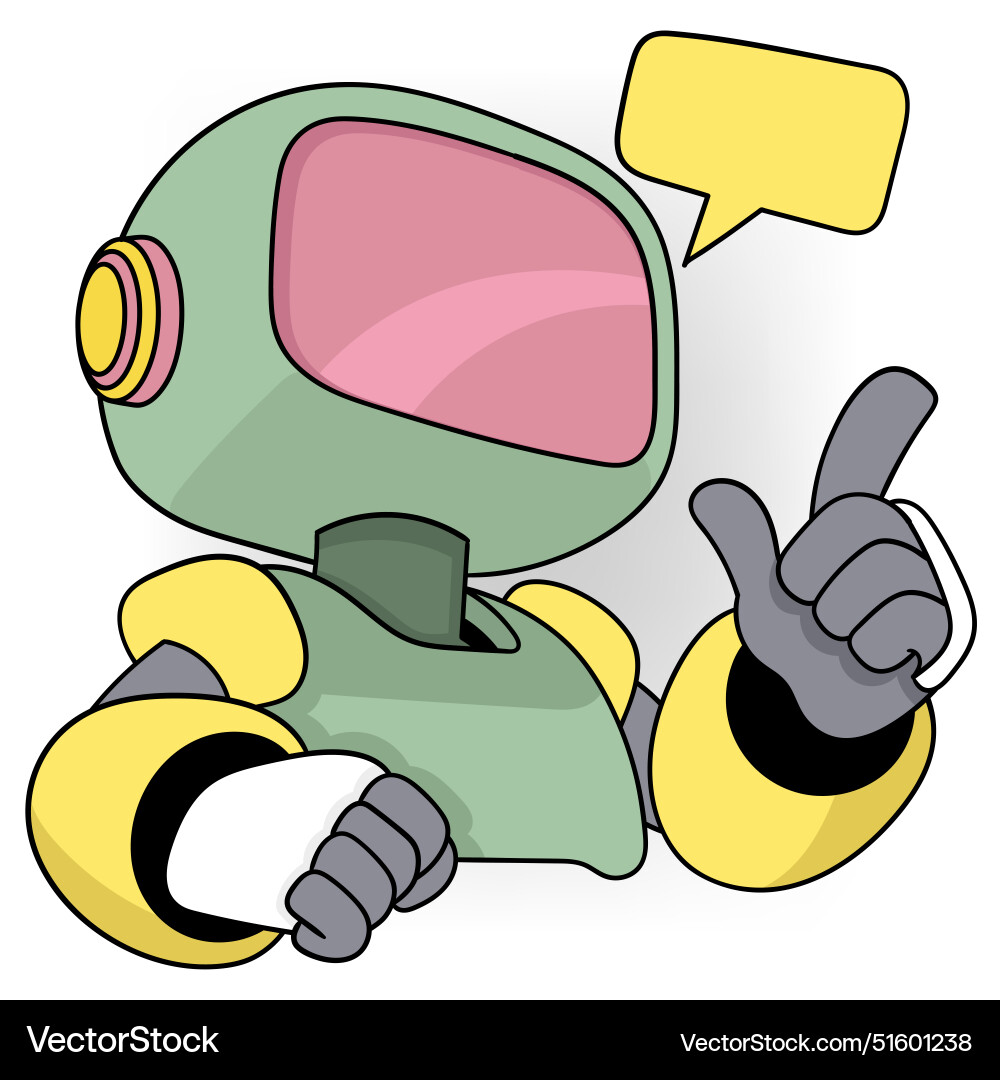 Cartoon doodle about artificial intelligence has Vector Image