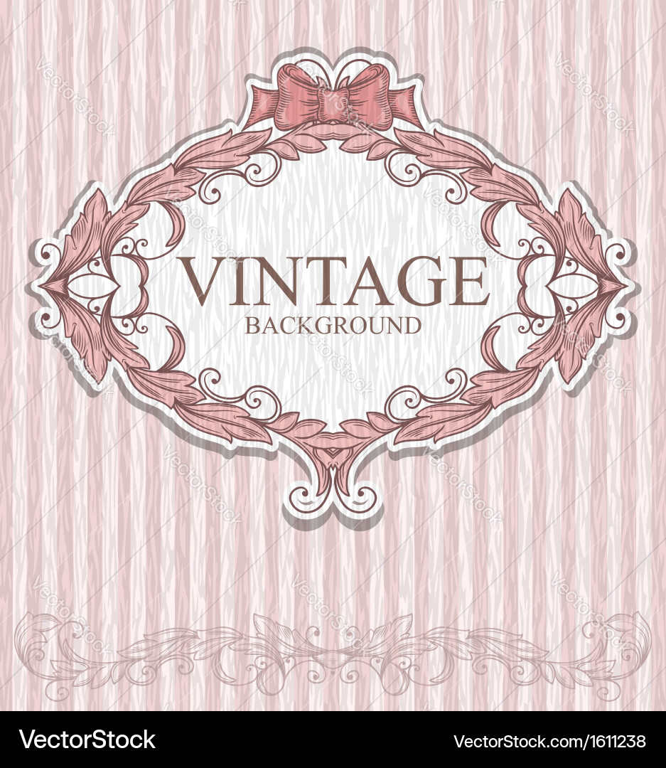 Elegant Vintage Label Royalty Free Vector Image