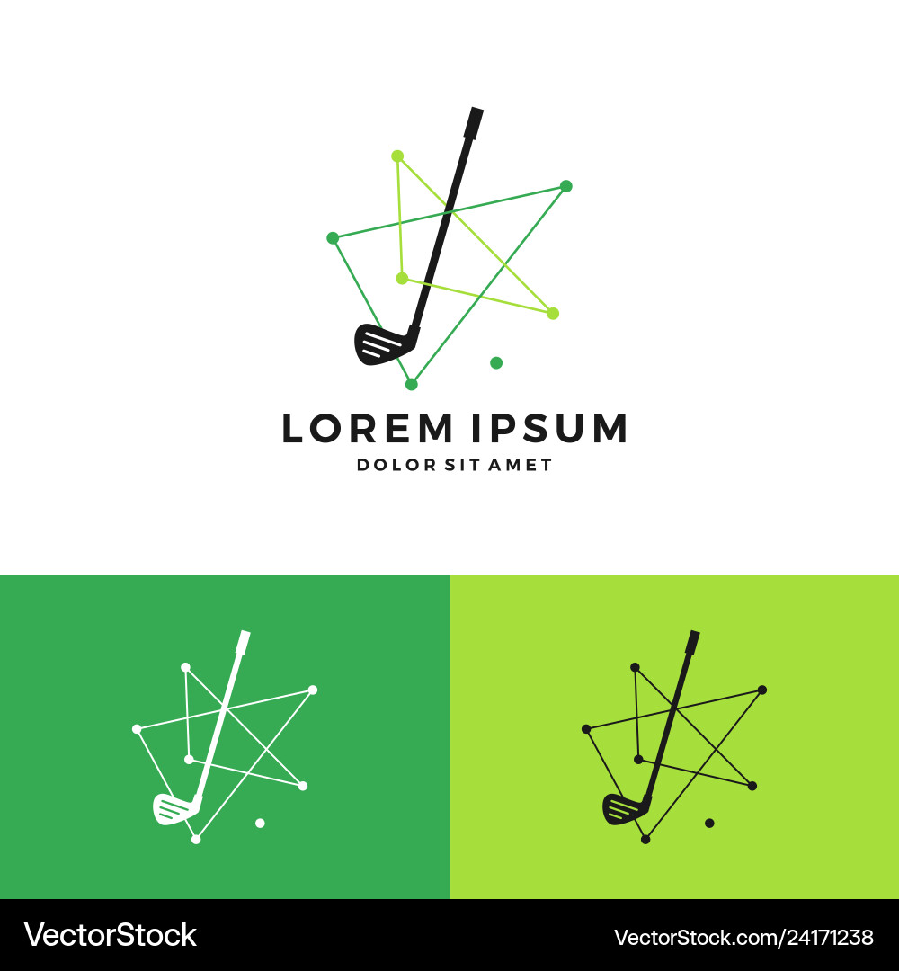 Golf logo download training course tournament Vector Image