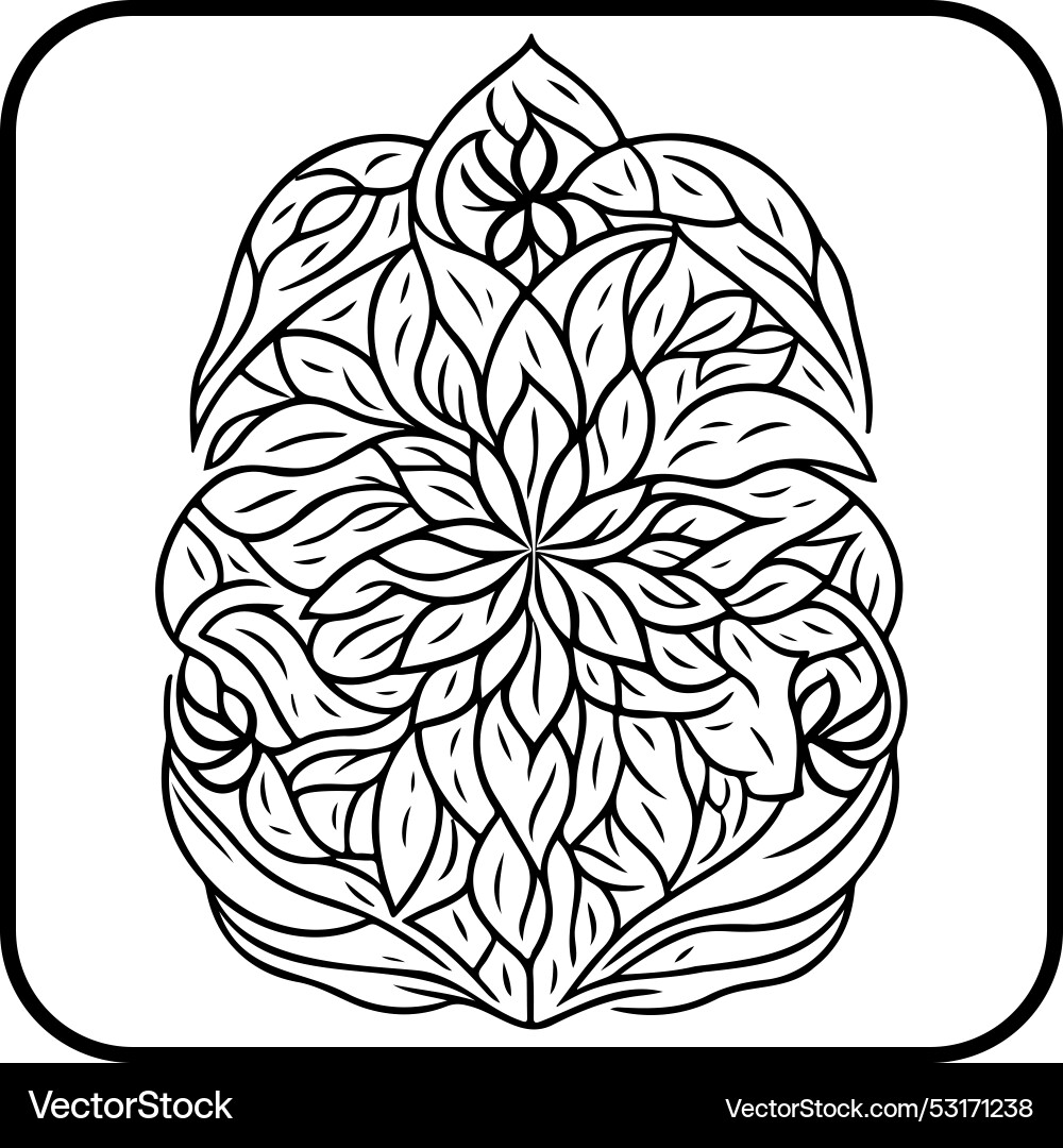 Laser engraving patterns ornament decoration Vector Image