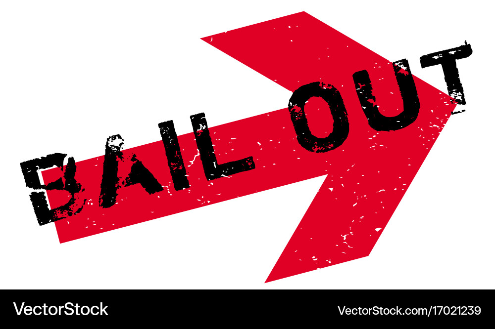 Bail out rubber stamp Royalty Free Vector Image