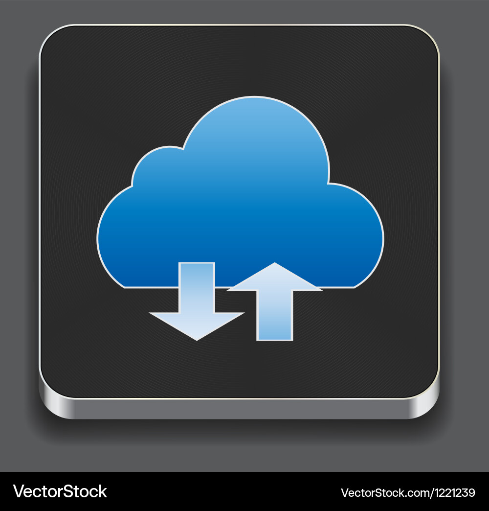 Cloud-Apps-Symbol Lizenzfreies Vektorbild - VectorStock