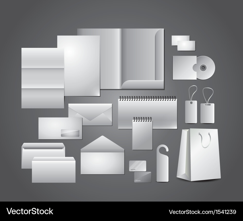 Corporate set Royalty Free Vector Image - VectorStock