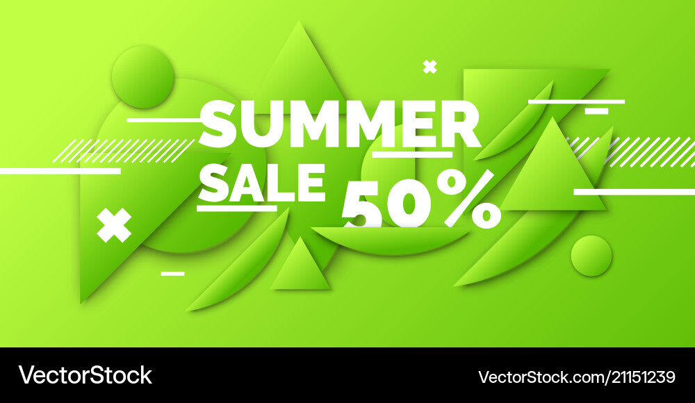 Modern collage of simple geometric shapes Vector Image