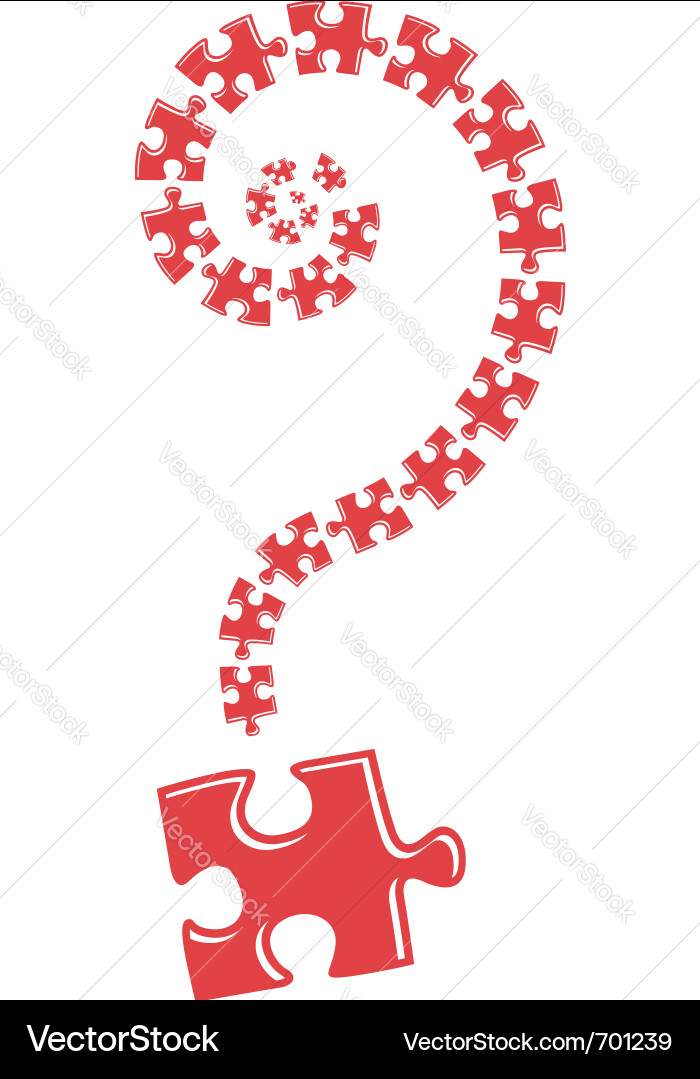 Puzzle sign Royalty Free Vector Image - VectorStock