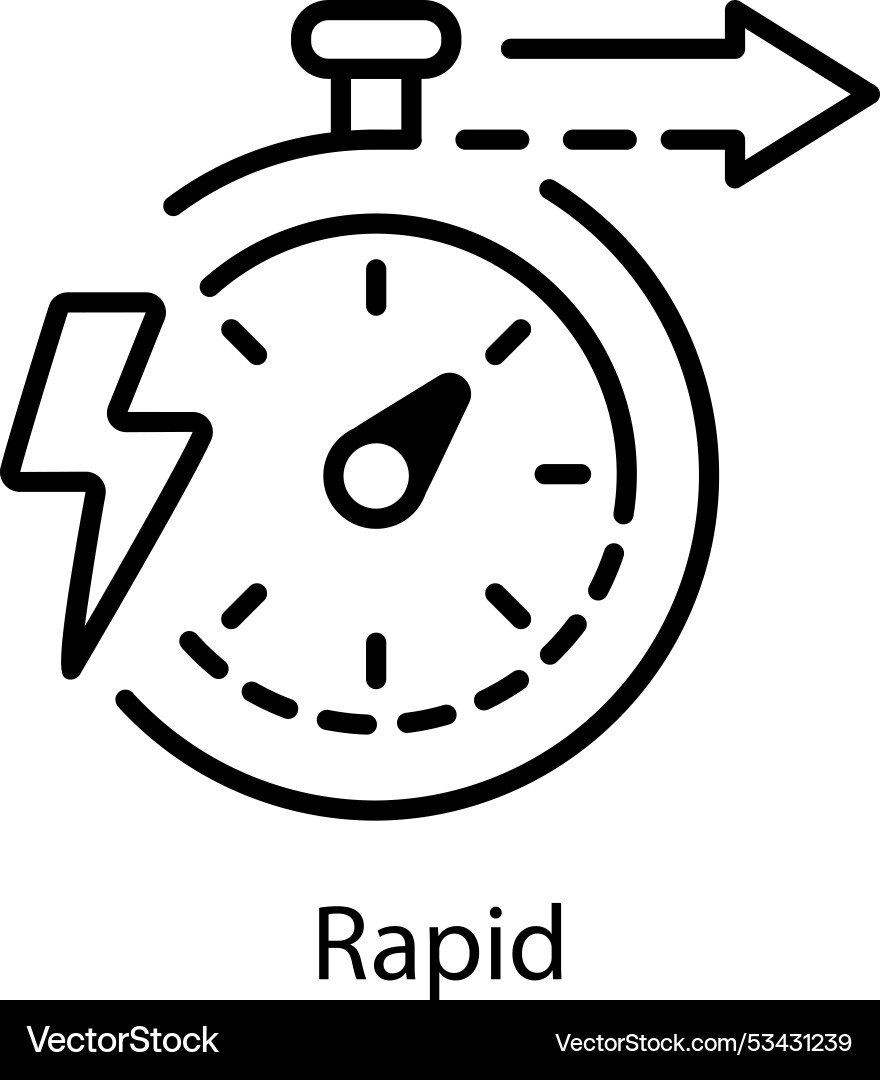 Rapid Royalty Free Vector Image - VectorStock