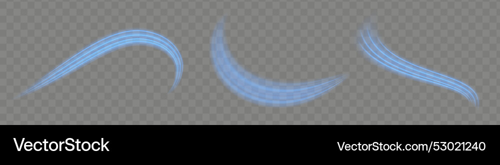 Blue glowing shiny lines effect background Vector Image