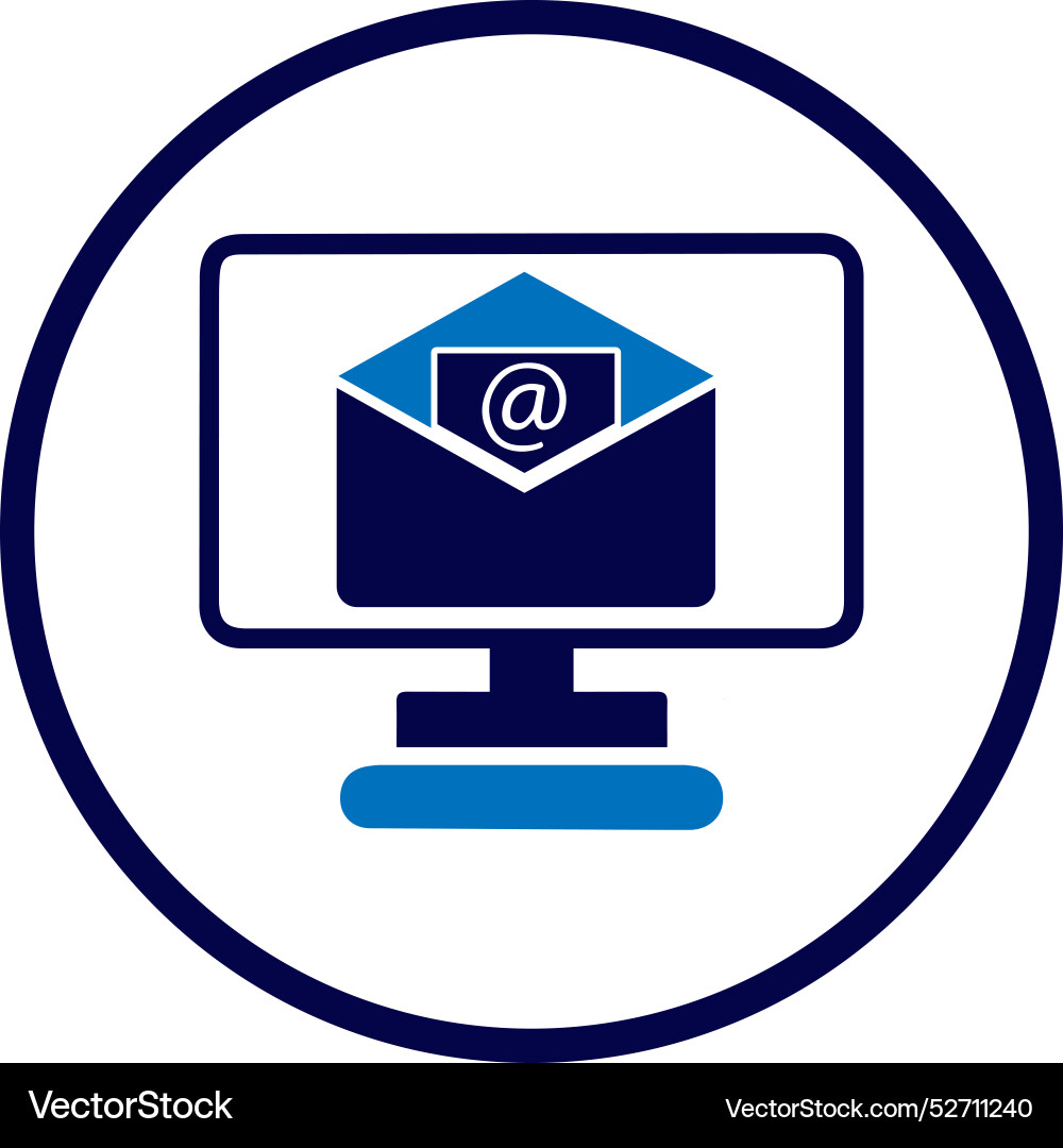 Computer send receive mail envelope Royalty Free Vector Computer send receive mail envelope Royalty Free Vector
