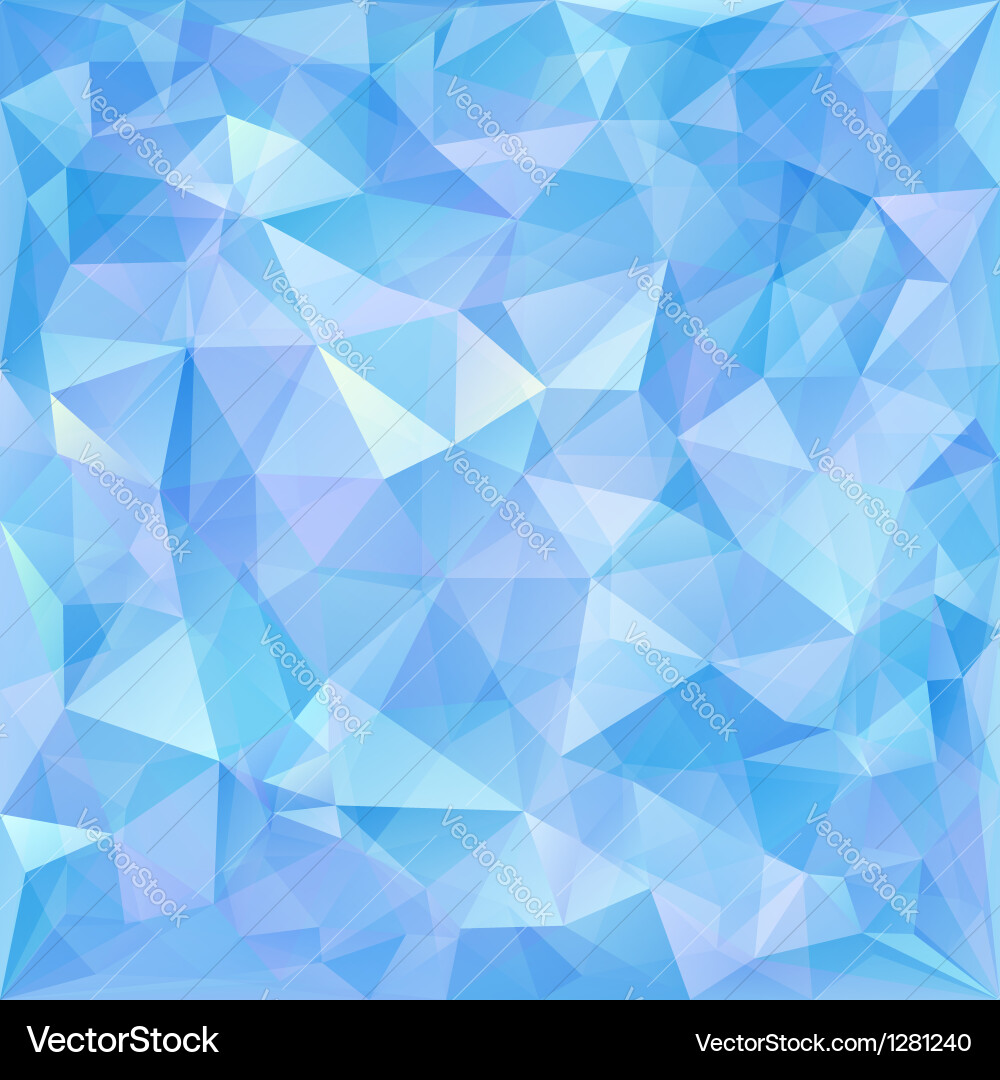 Fractured Blue Triangles Background Royalty Free Vector