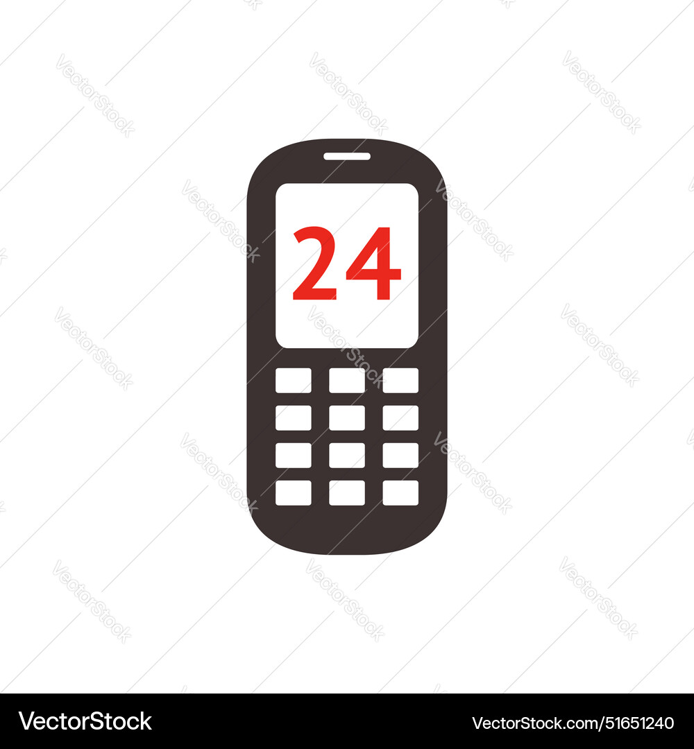 Mobile phone icon made in color style Royalty Free Vector