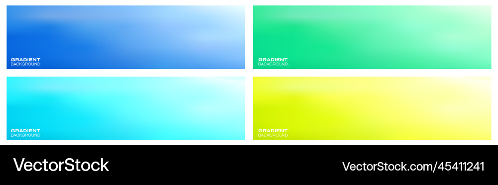 A set of backgrounds with soft colorful gradations