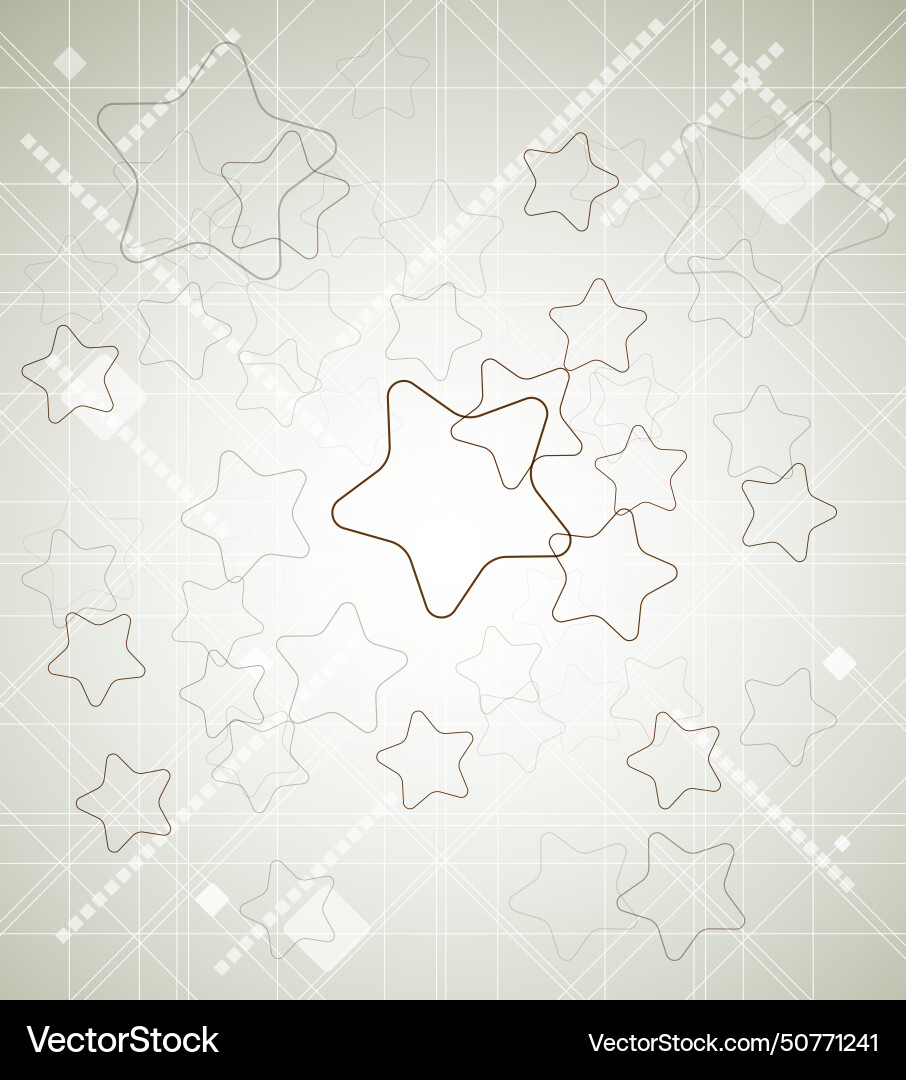 Abstract star technology business background Vector Image