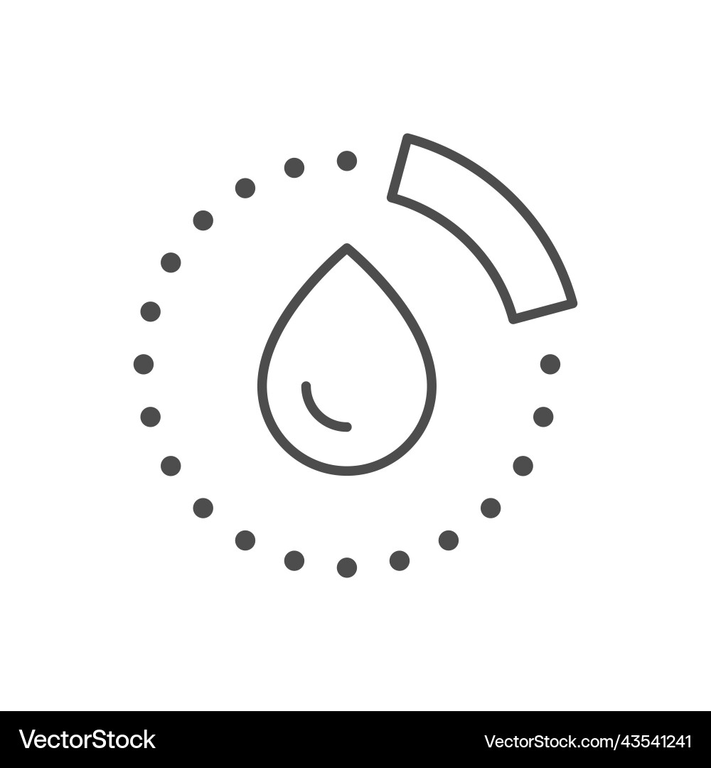 Menstruation period line outline icon Royalty Free Vector