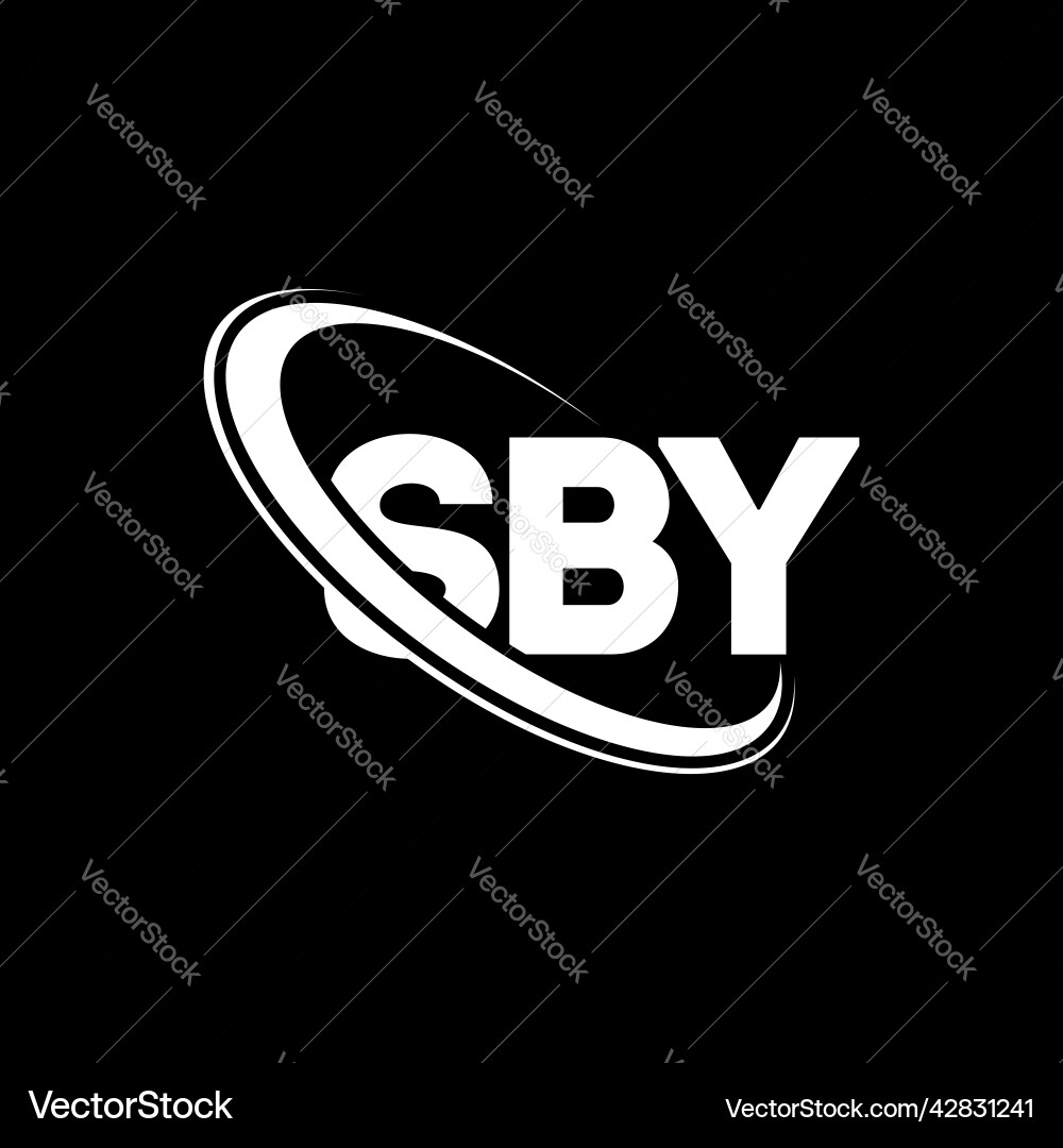 Sby logo letter design Royalty Free Vector Image