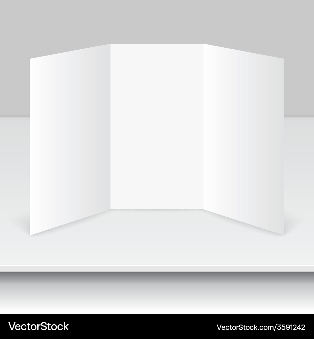 Blank empty magazine template Royalty Free Vector Image