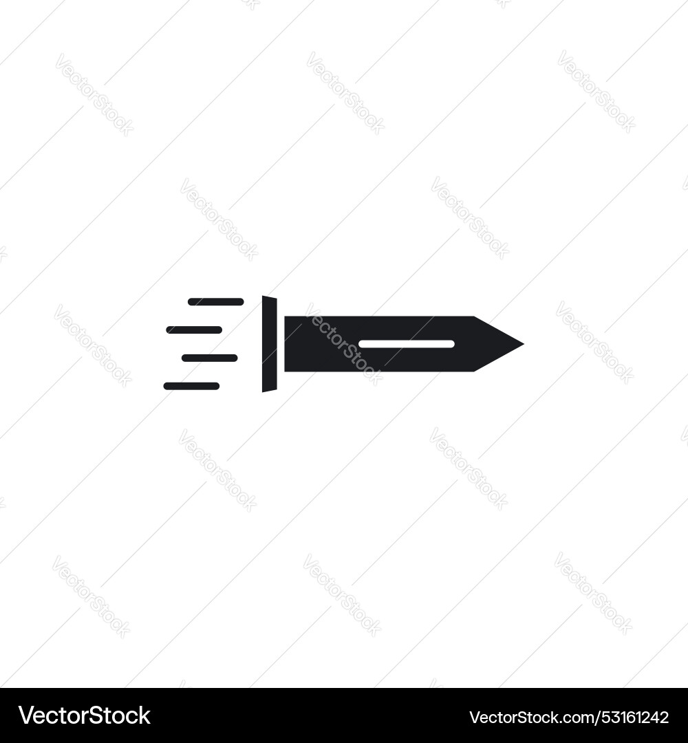 Bullet icon symbol on white background Royalty Free Vector