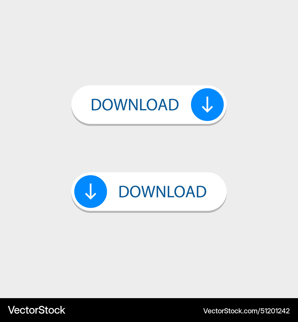 Download button symbol and icon Royalty Free Vector Image