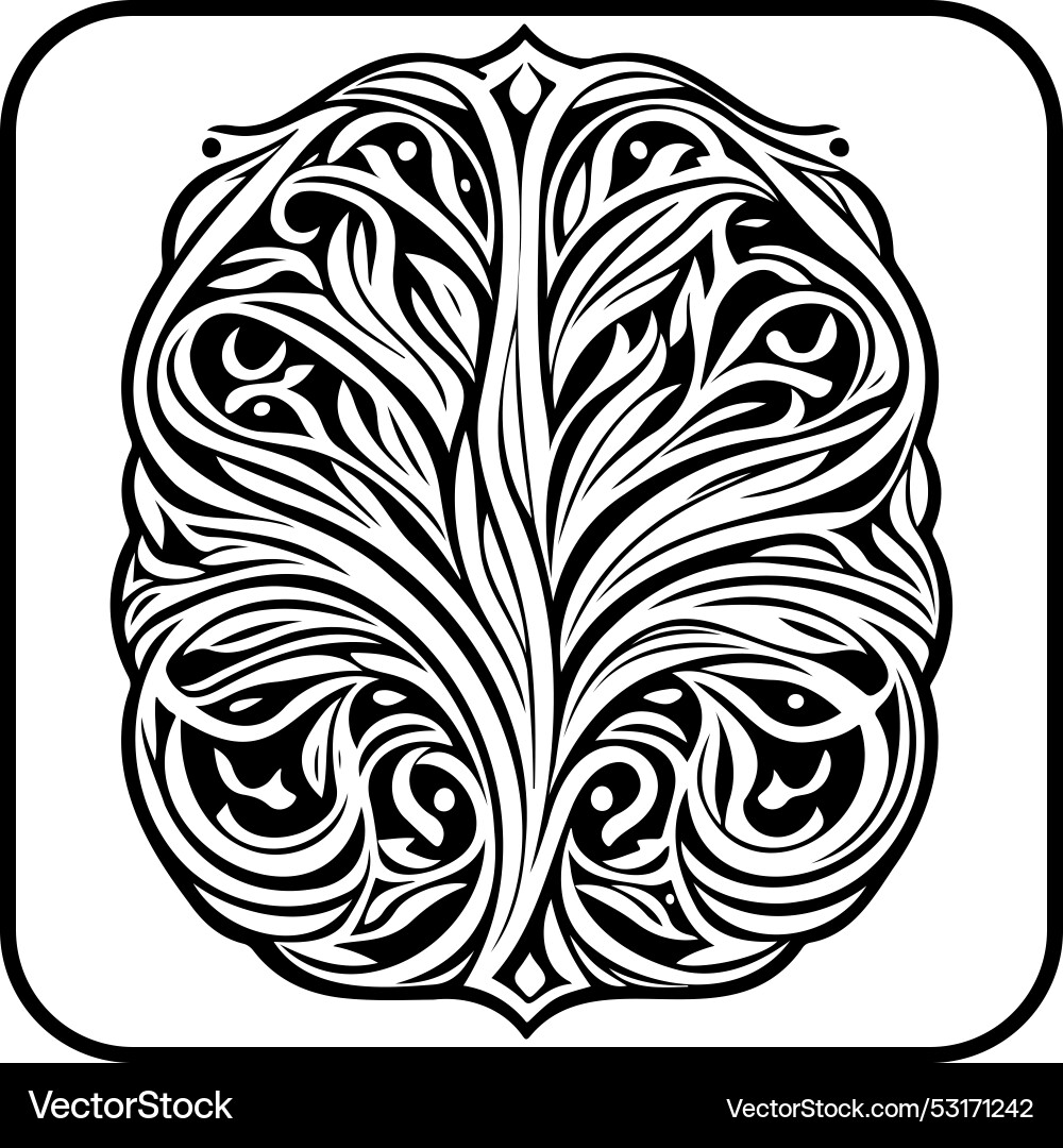 Laser engraving patterns ornament decoration Vector Image