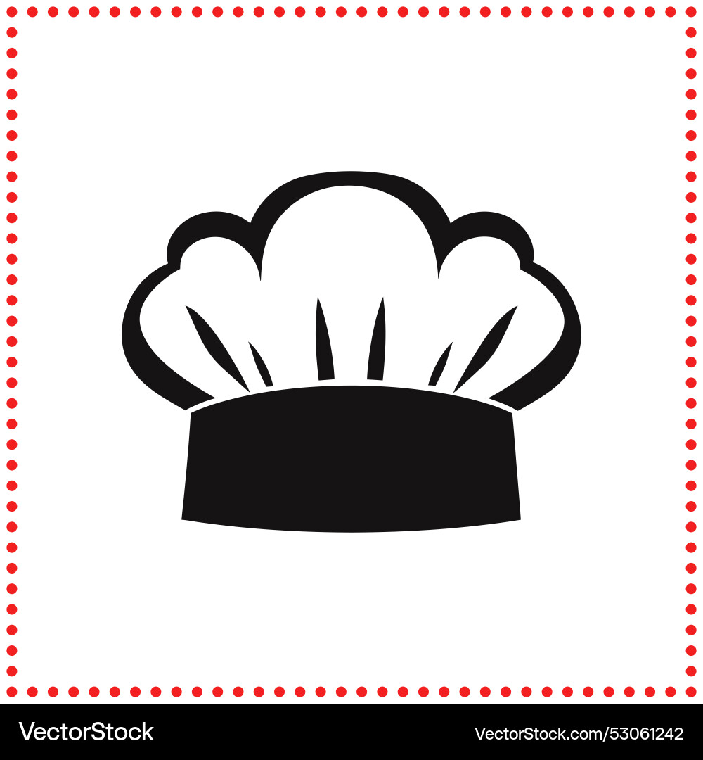 Mark of a true chef this hat silhouette Royalty Free Vector
