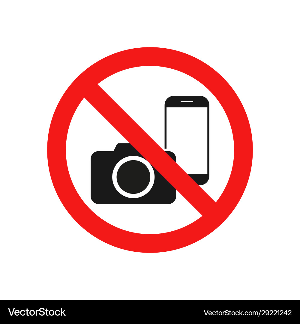 No smart phone and camera icon Royalty Free Vector Image