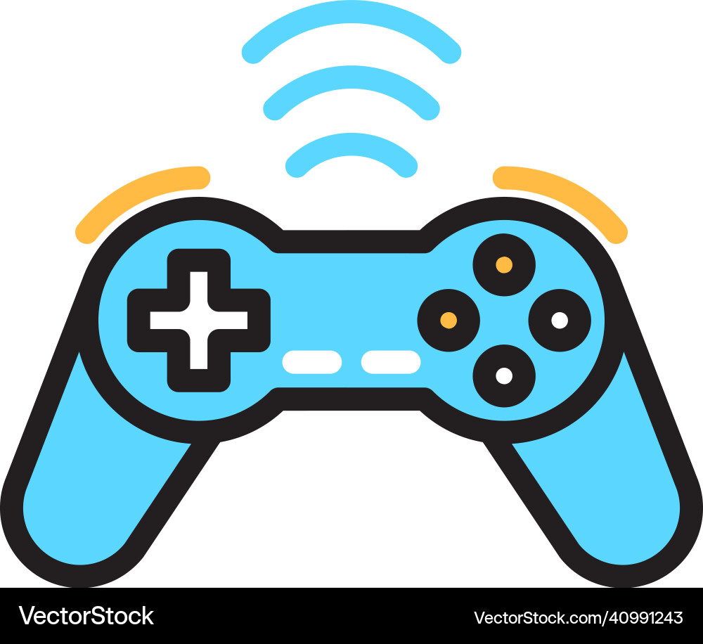 Game contoller icon wireless gamepad player Vector Image