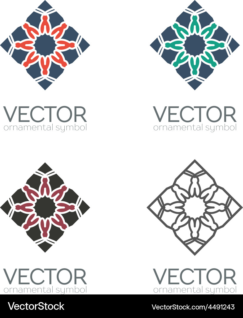 Geometric symbols Royalty Free Vector Image - VectorStock