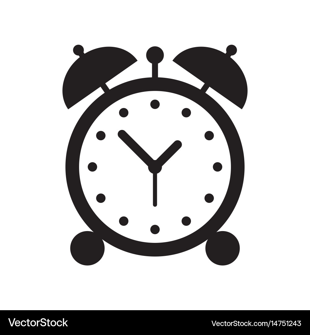 Simple Alarm Clock Icon Royalty Free Vector Image
