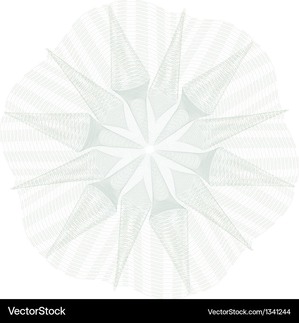 Guilloche element for certificate Royalty Free Vector Image