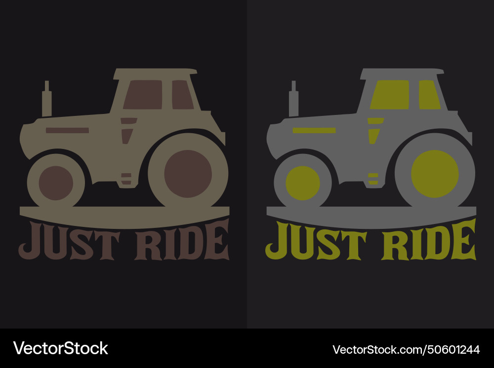 Just ride Royalty Free Vector Image - VectorStock