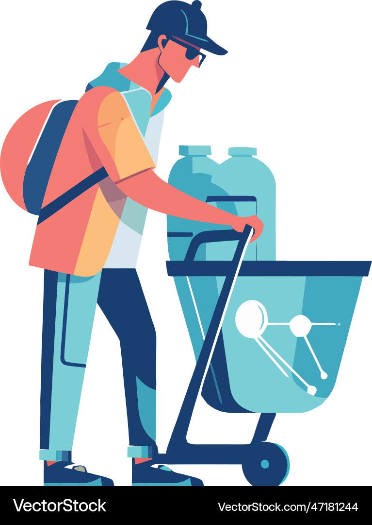 One worker design Royalty Free Vector Image - VectorStock