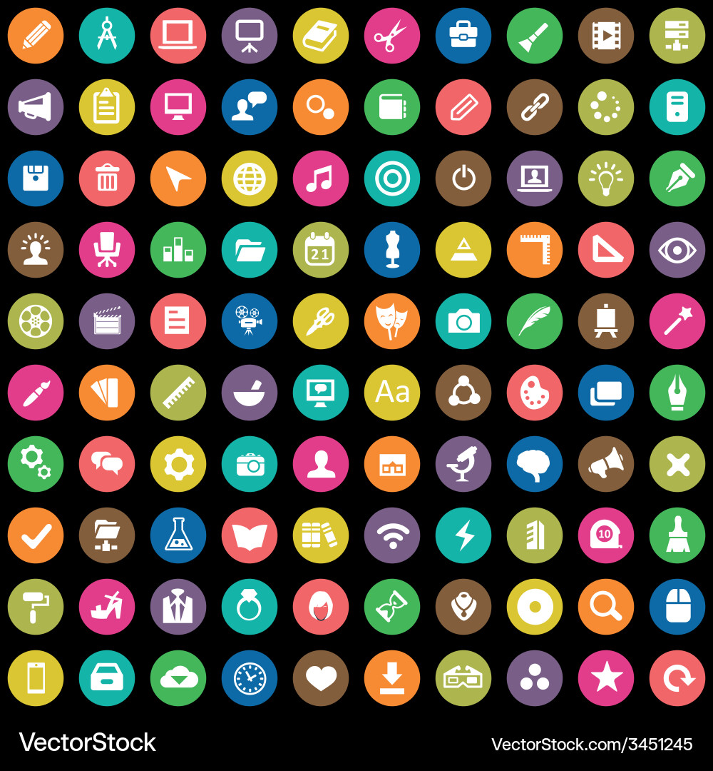 Art Icon Set - Creative Toolkit Royalty Free Vector Image