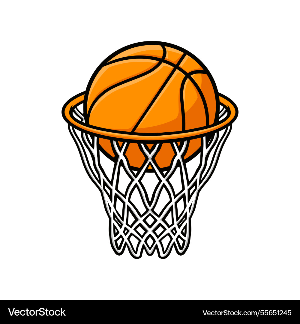 Cartoon Basketball Champion – Royalty-Free Vector | VectorStock