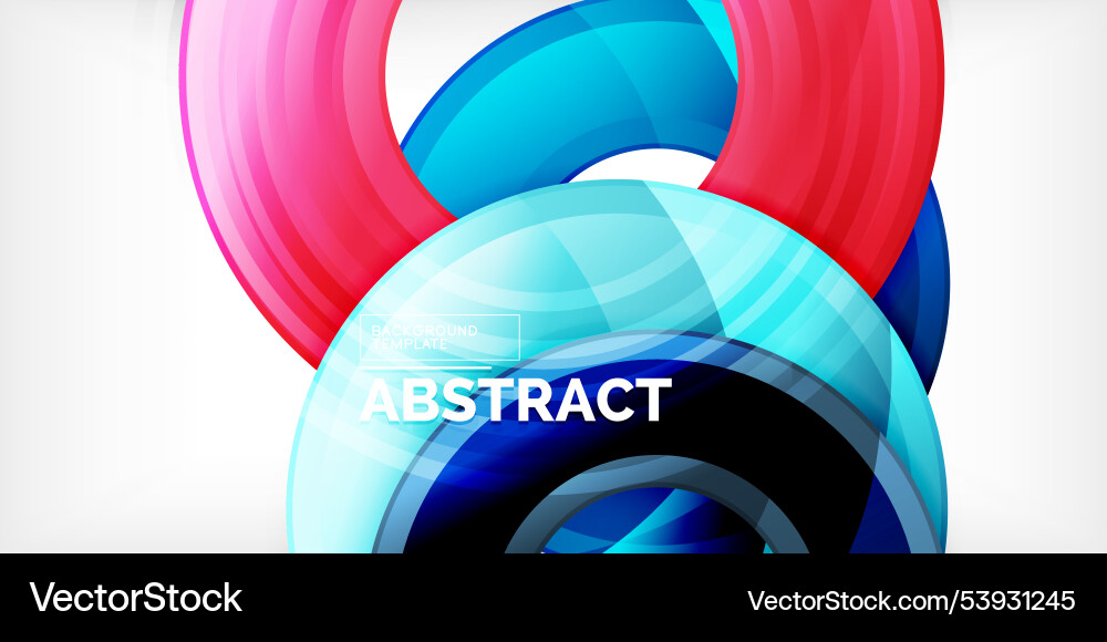 Circles round elements ring shapes premium Vector Image