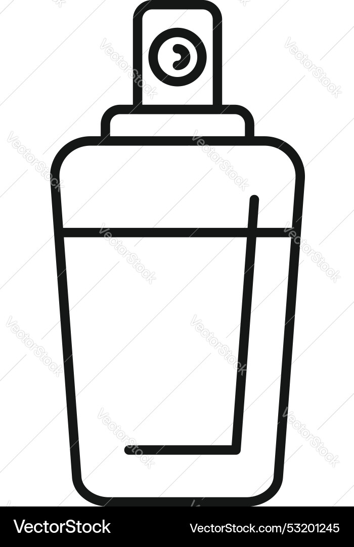 Deodorant spray bottle offering refreshing Vector Image