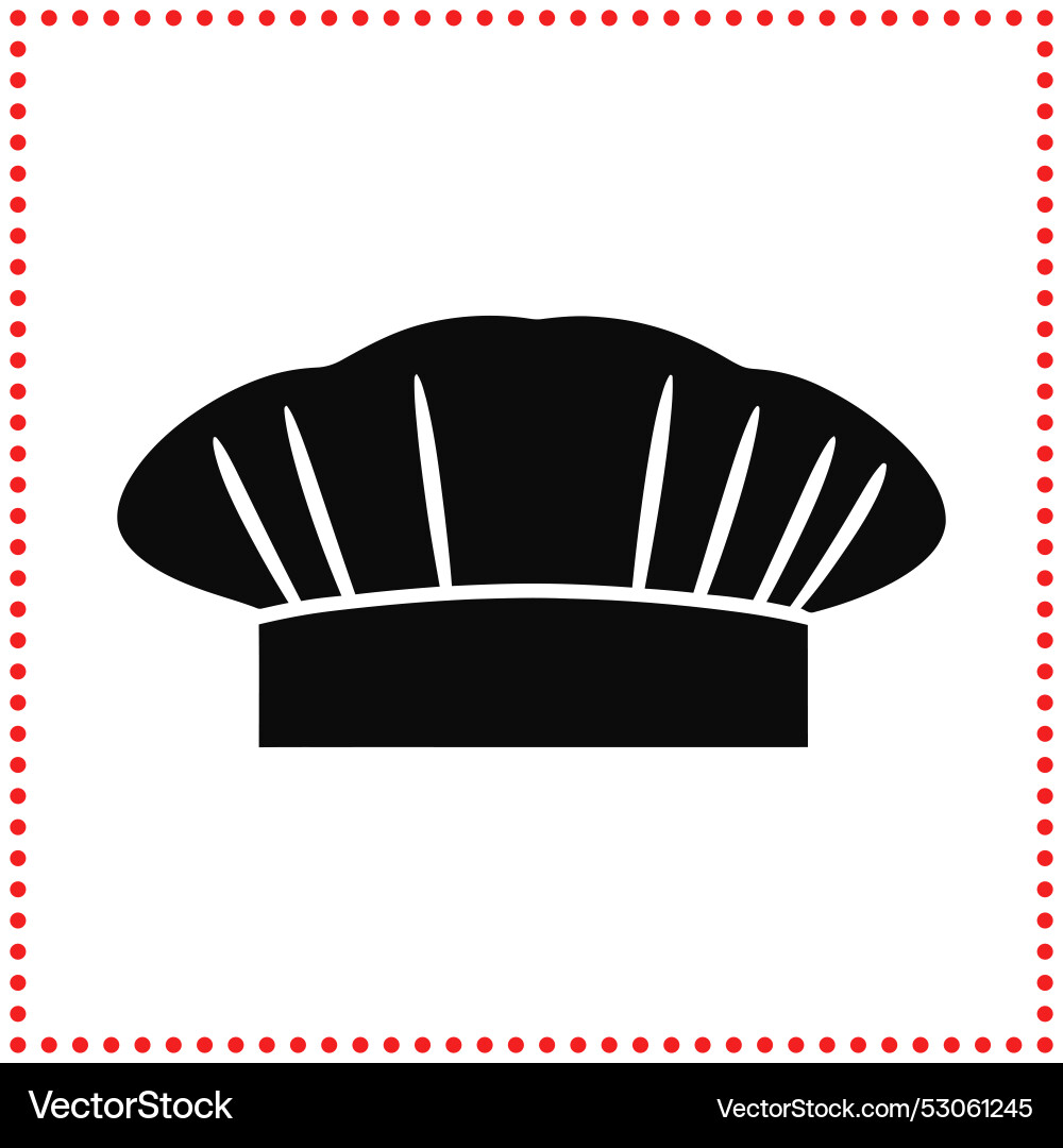 For the culinary artist this chef hat silhouette Vector Image