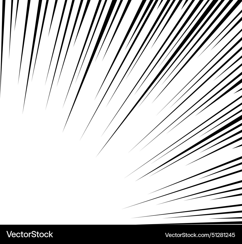 Manga speed lines effect Royalty Free Vector Image