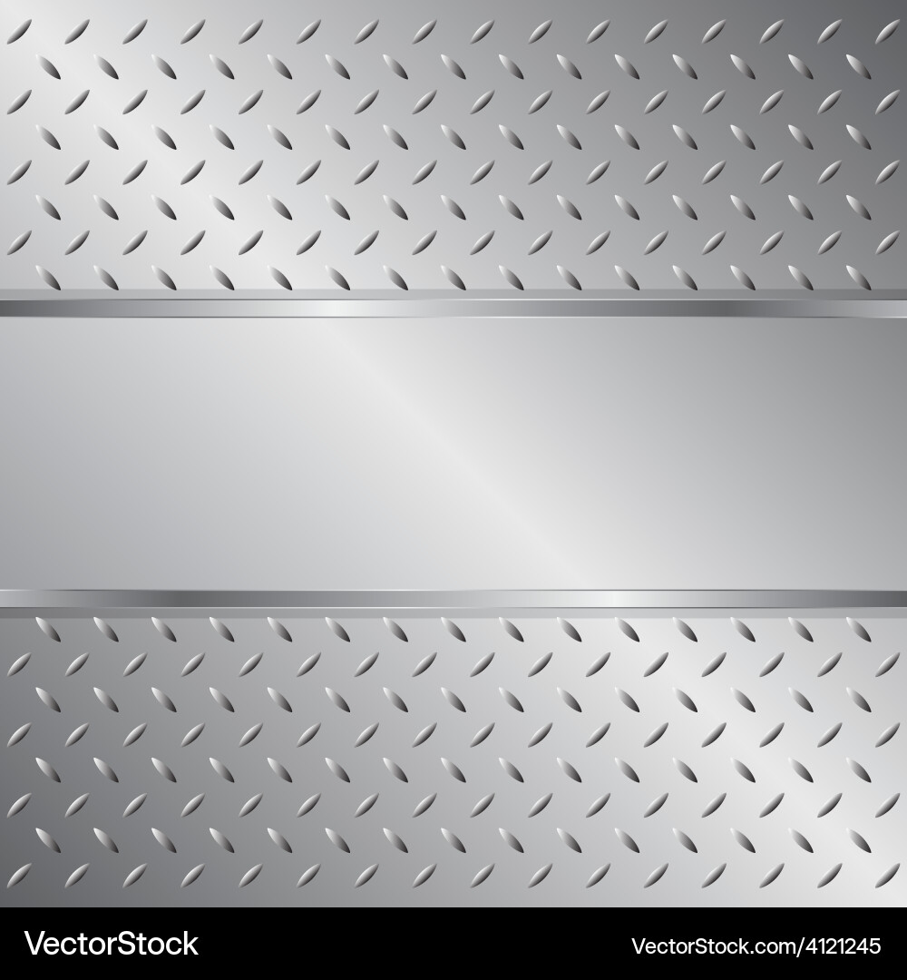 Metallic Plate Background with Texture Royalty Free Vector
