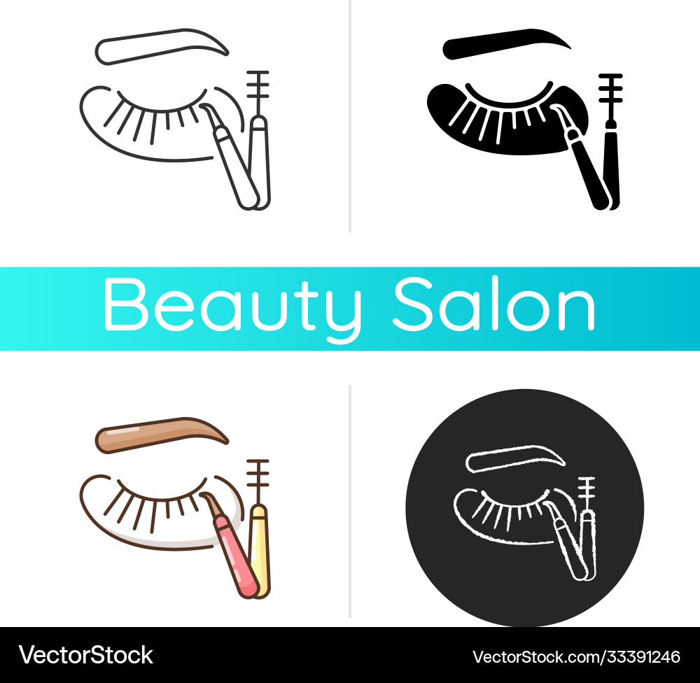 Lash making icon Royalty Free Vector Image - VectorStock