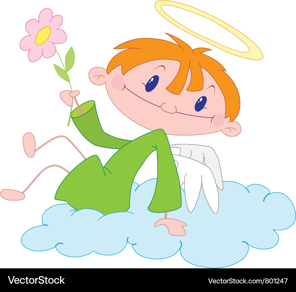 Angel boy Royalty Free Vector Image - VectorStock