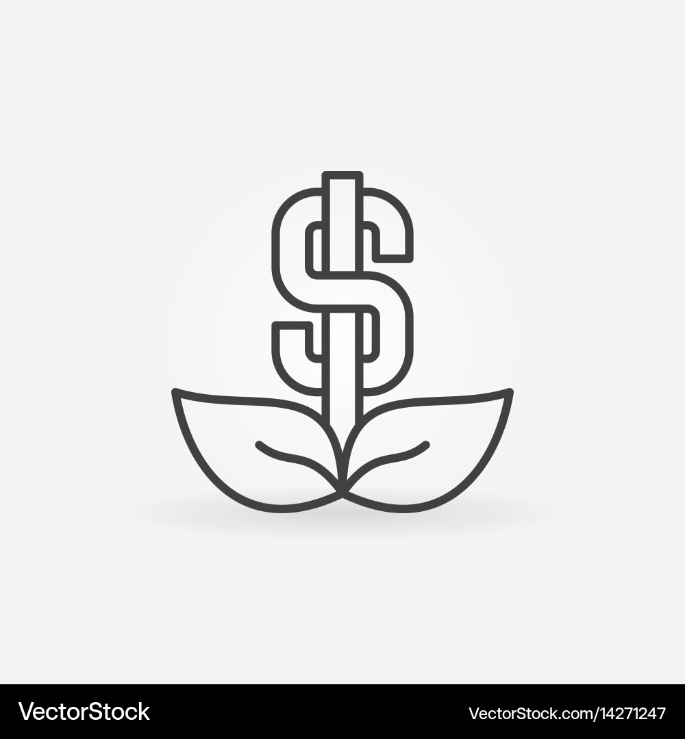 Dollar concept icon Royalty Free Vector Image - VectorStock