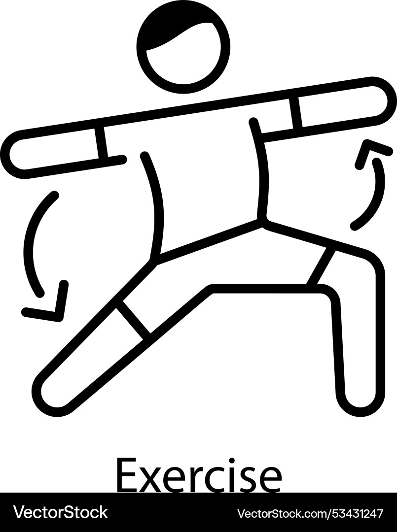 Exercise Royalty Free Vector Image - VectorStock