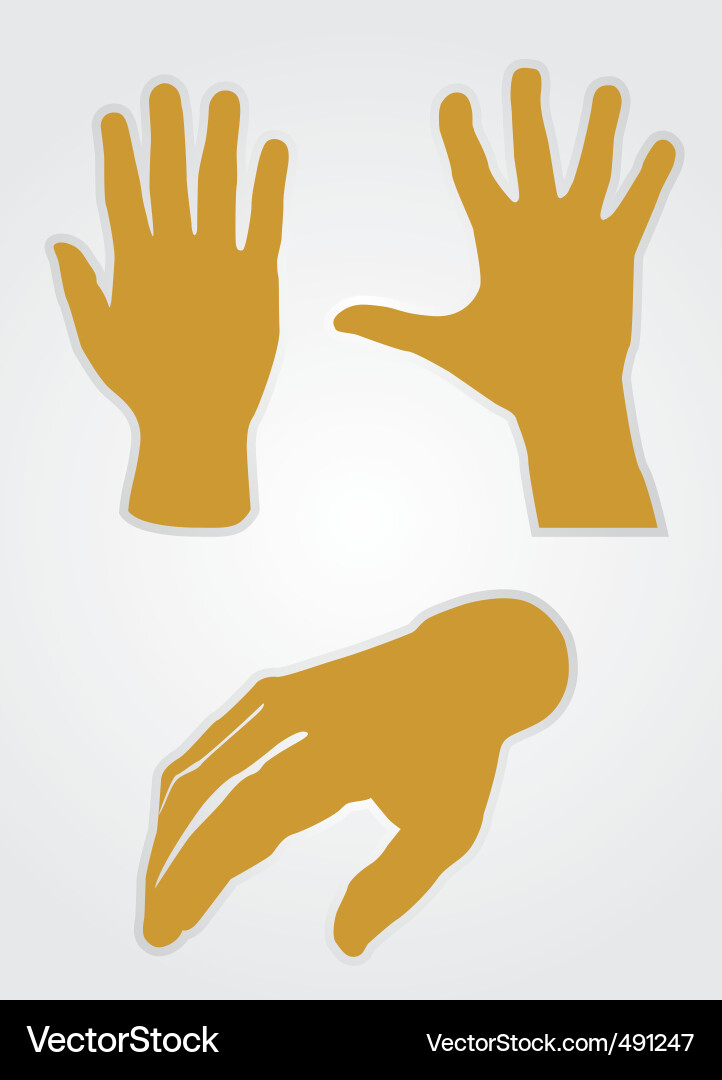 Human hand Royalty Free Vector Image - VectorStock