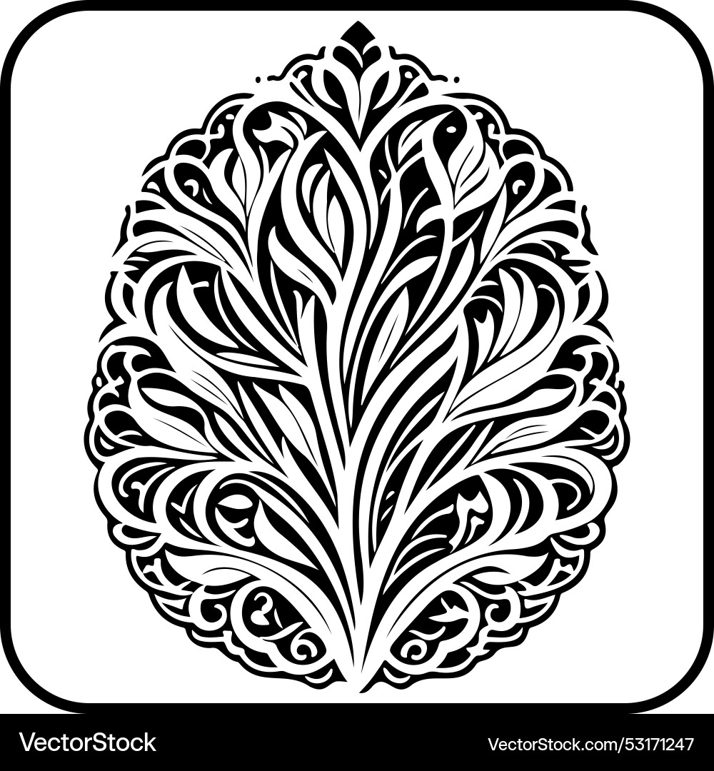 Laser engraving patterns ornament decoration Vector Image